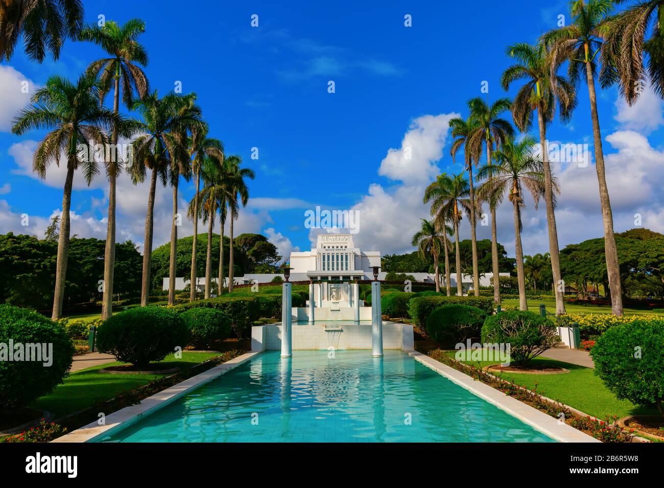Laie, Oahu, Hawaii - November 03, 2019: Laie Hawaii Temple on Oahu. The ...