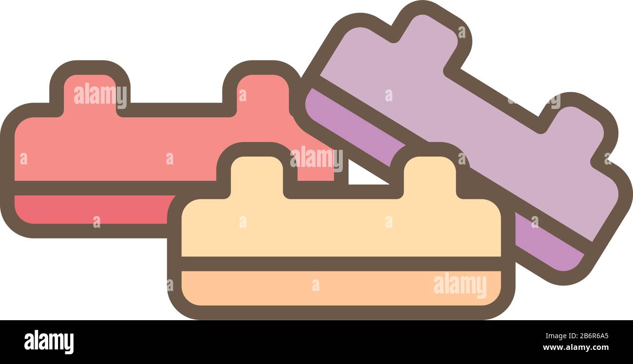Kids toy blocks building Stock Vector Images - Alamy