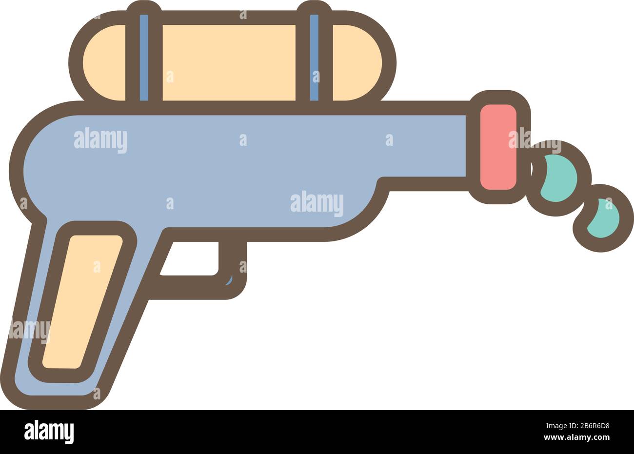 gun toy water pistol block style icon Stock Vector Image & Art - Alamy