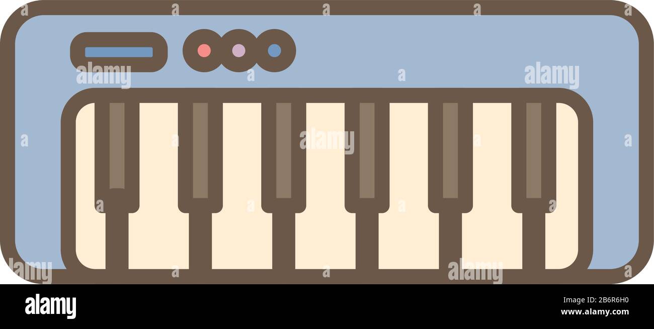 piano instrument musical block style icon Stock Vector Image & Art - Alamy