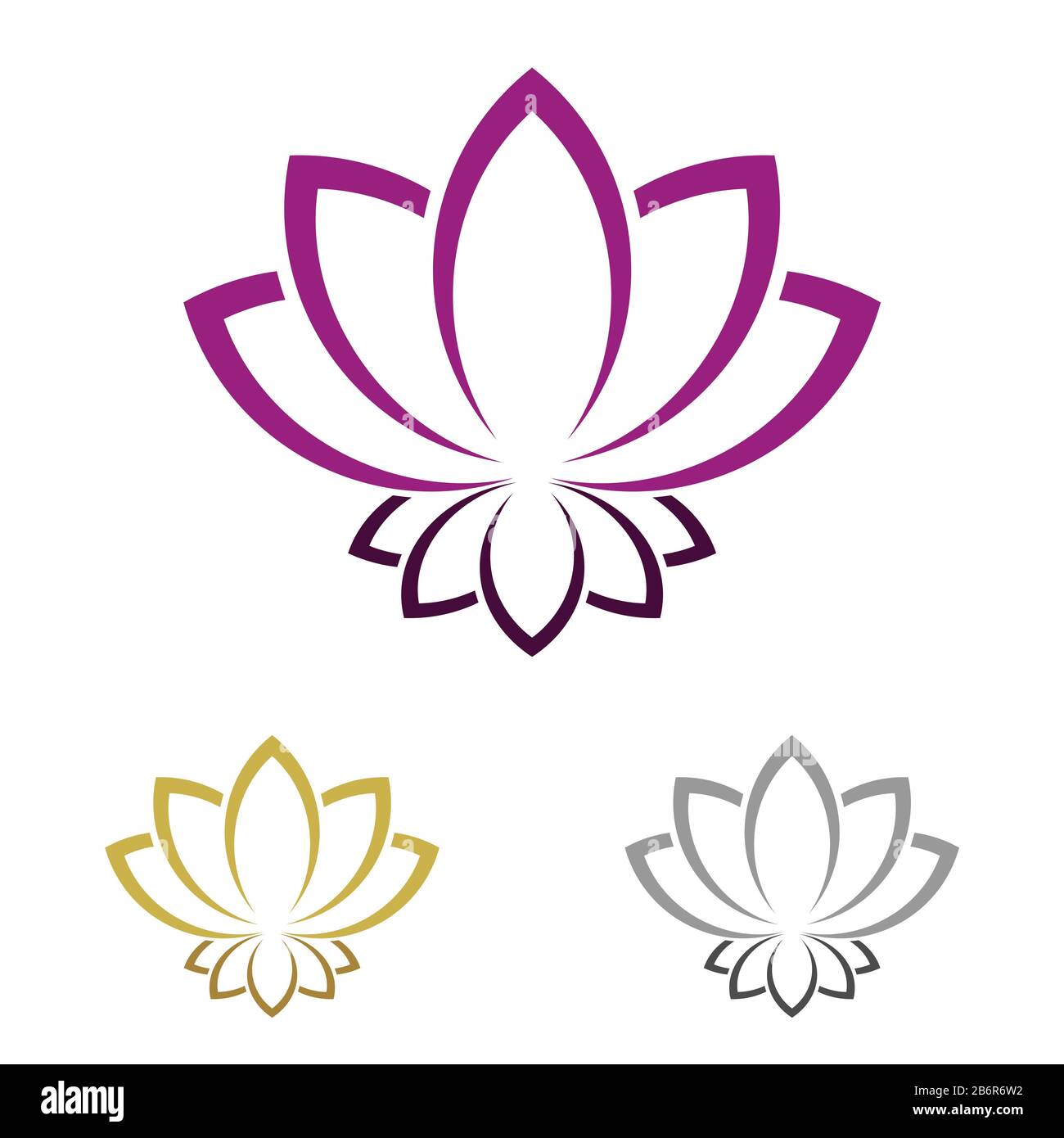 Lotus or Lily Flower Logo Template Illustration Design. Vector EPS 10 ...
