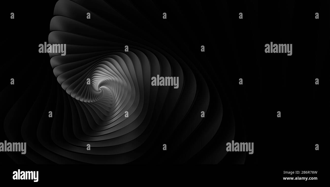 Abstract dark space architecture,perspective of future design building ...
