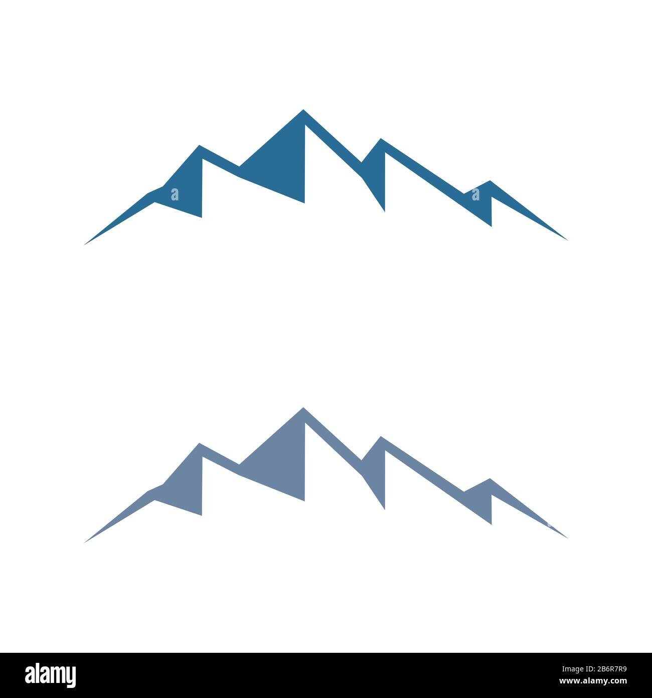 Blue Mountain Line Logo Template Illustration Design. Vector EPS 10 ...