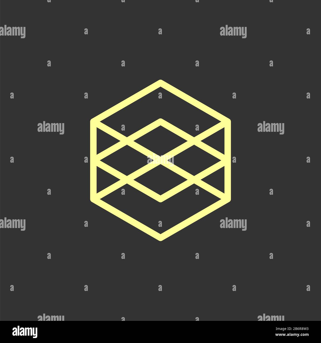 Abstract Hexagon Line Logo Template Illustration Design Illustration ...