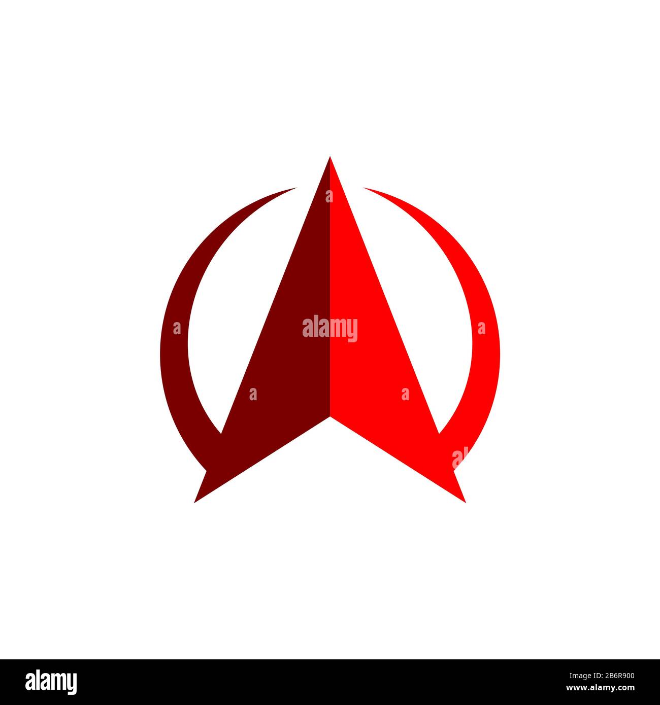 Red Up Arrow in Circle Logo Template Illustration Design. Vector EPS 10 ...