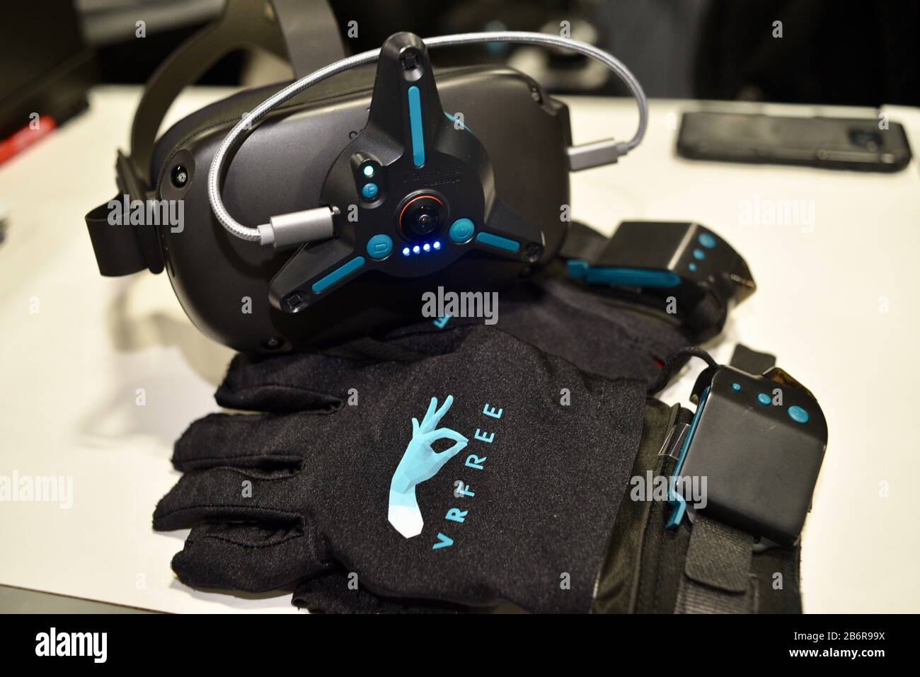 Haptic Sensoryx VRfree gloves used as accessory for virtual reality (VR ...