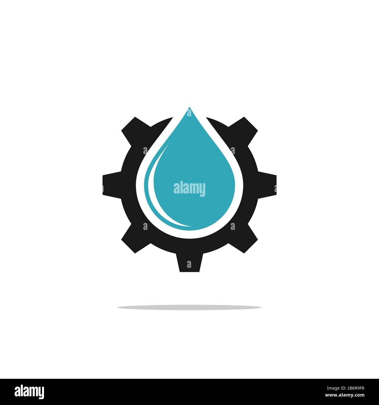 Gear plumbing logo hi-res stock photography and images - Alamy