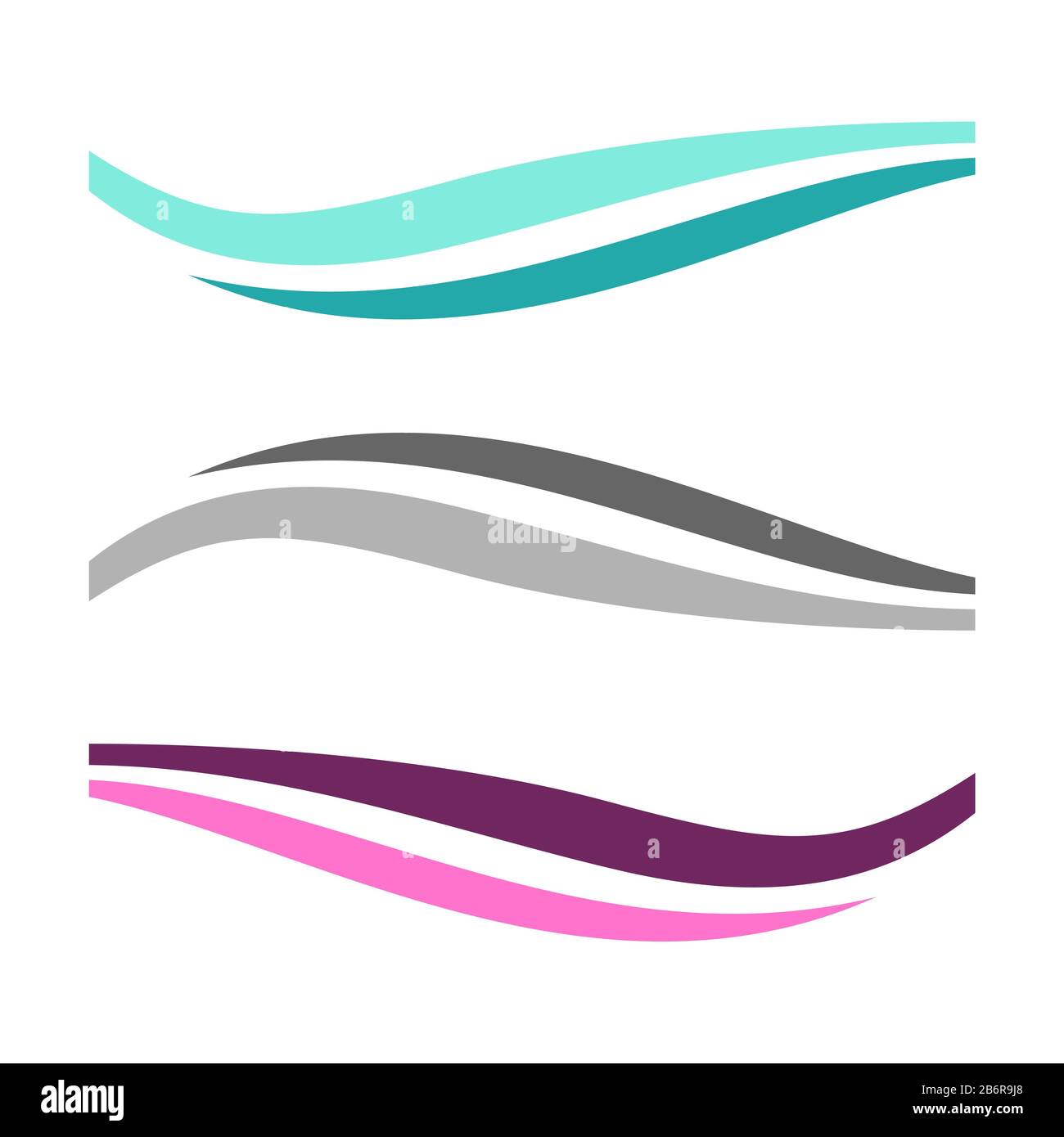 Swoosh Wave vector Logo Template Illustration Design Illustration ...