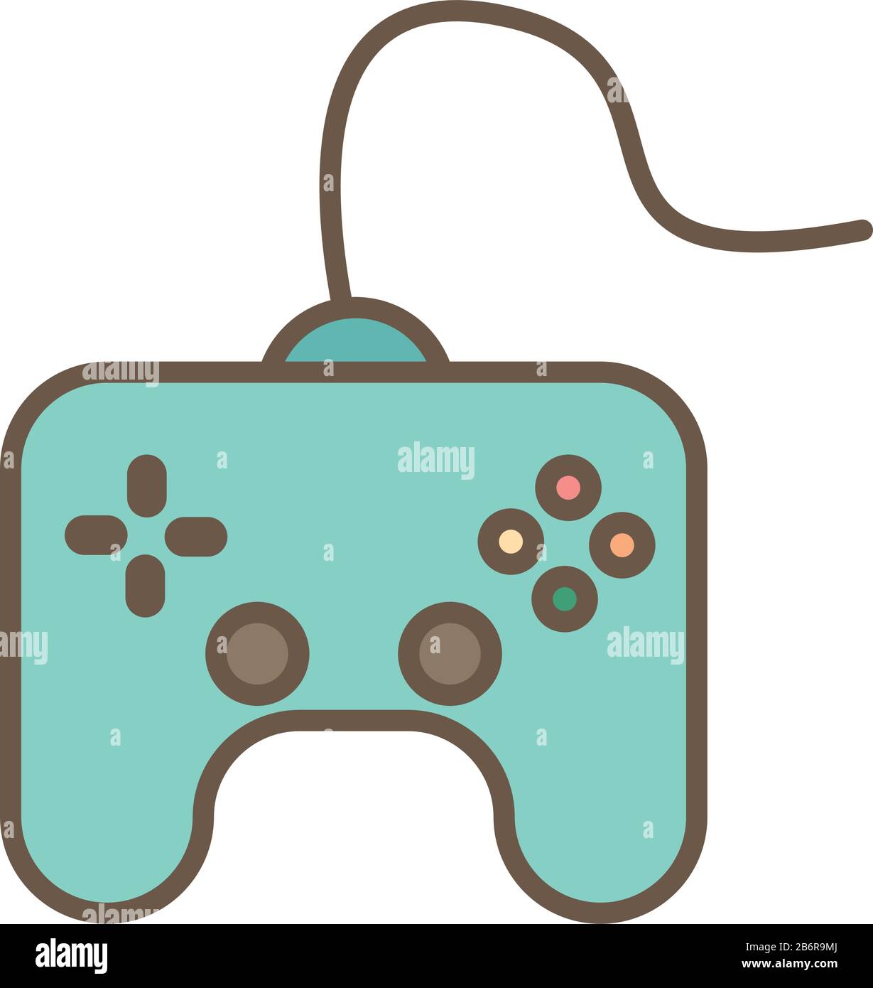 video game control block style icon Stock Vector Image & Art - Alamy