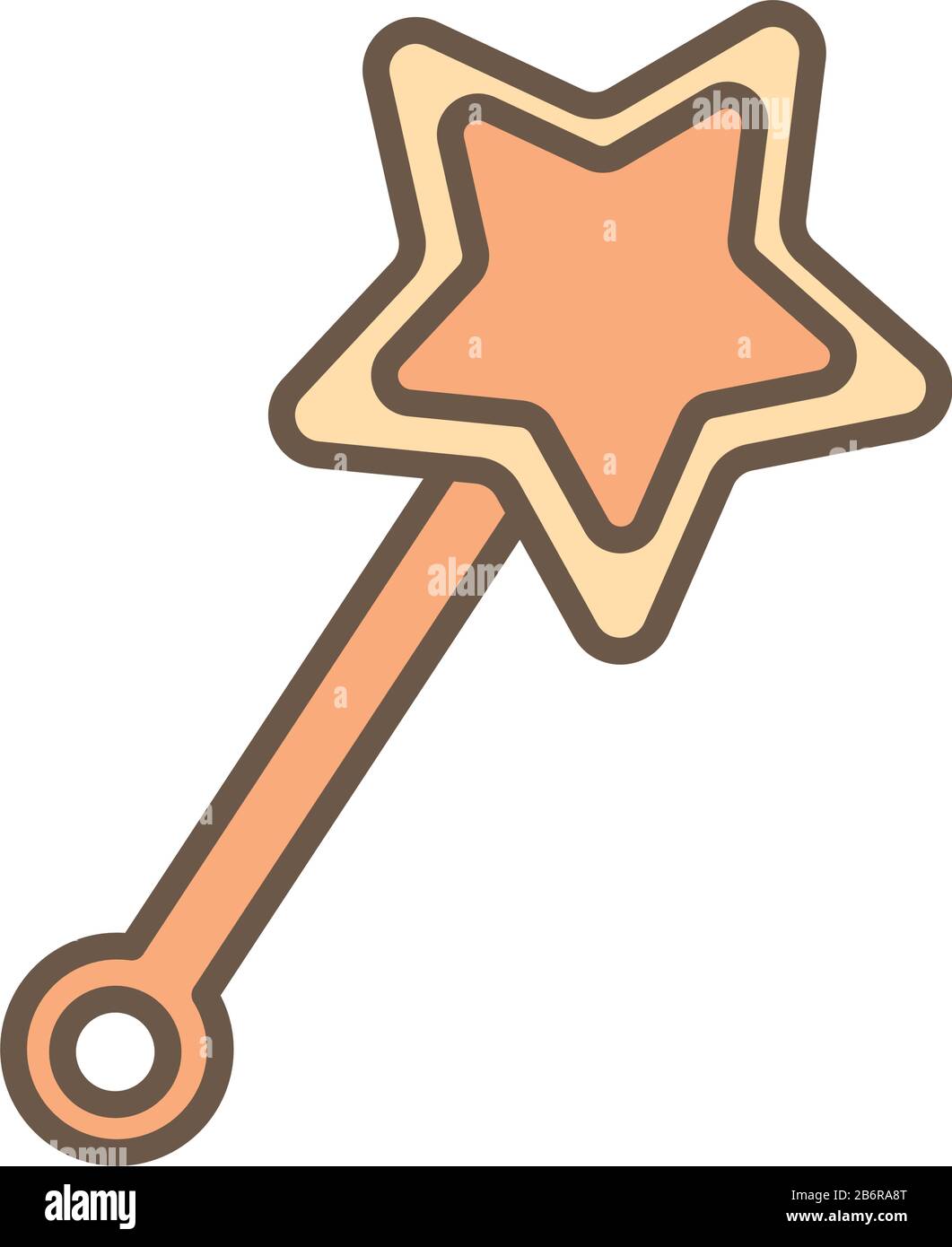 wand with star block style icon Stock Vector Image & Art - Alamy