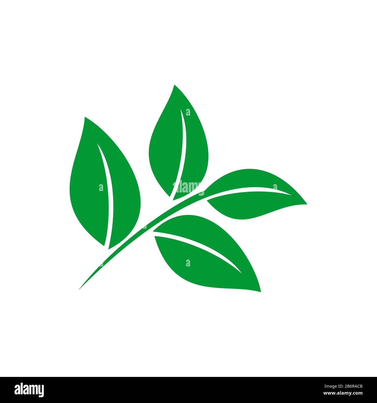 Green leaves vector logo template Illustration Design. Vector EPS 10 ...