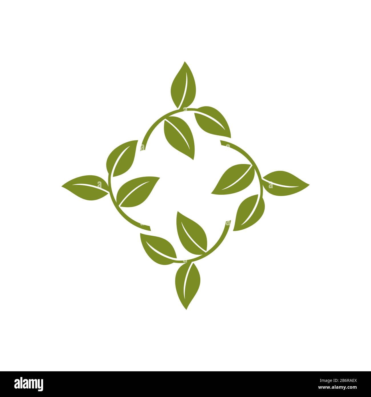 Green Leaves vector Logo Template Illustration Design. Vector EPS 10 ...
