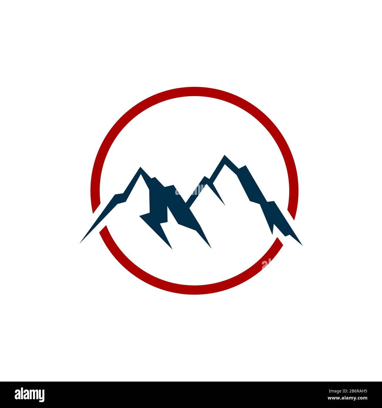 Mountain circle logo template Illustration Design. Vector EPS 10 Stock ...