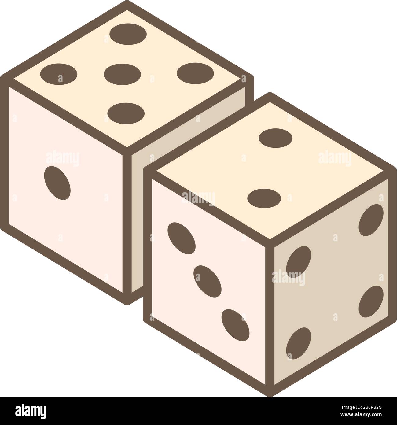 dice child toy block style icon Stock Vector Image & Art - Alamy