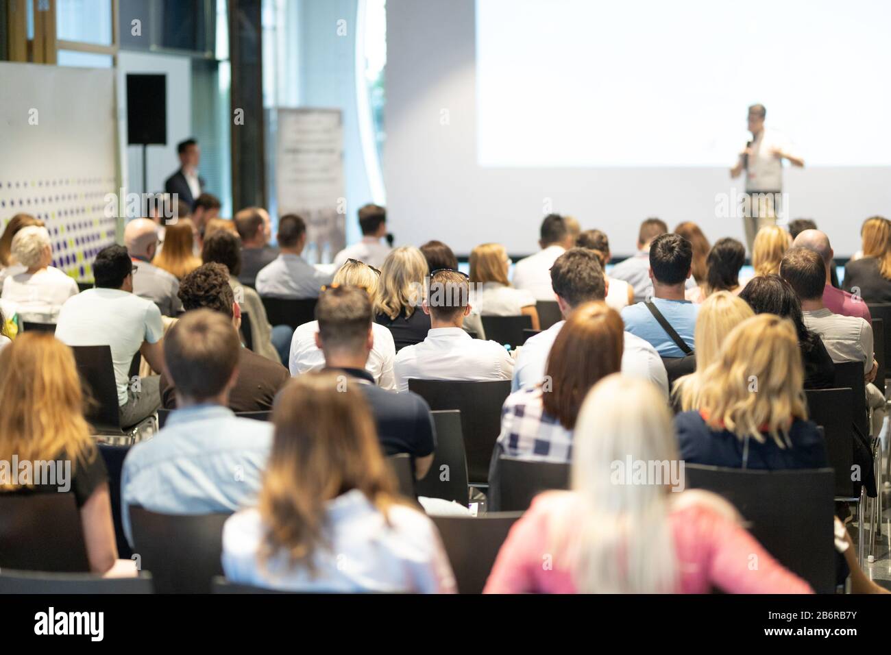 Audience in the lecture hall Stock Photo - Alamy