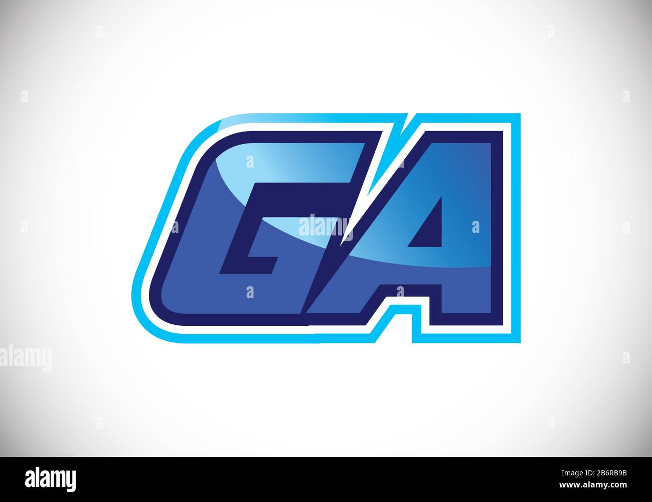 Letter ga logo Stock Vector Images - Alamy