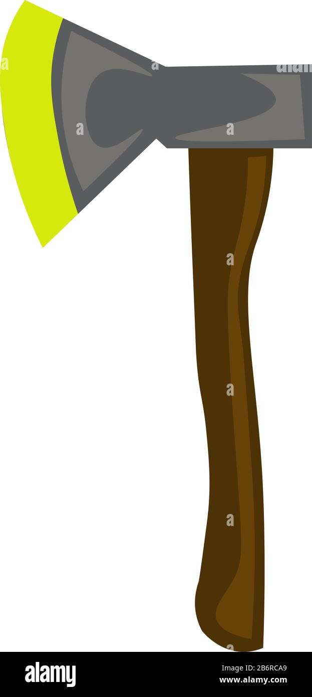 Small ax, illustration, vector on white background Stock Vector Image ...