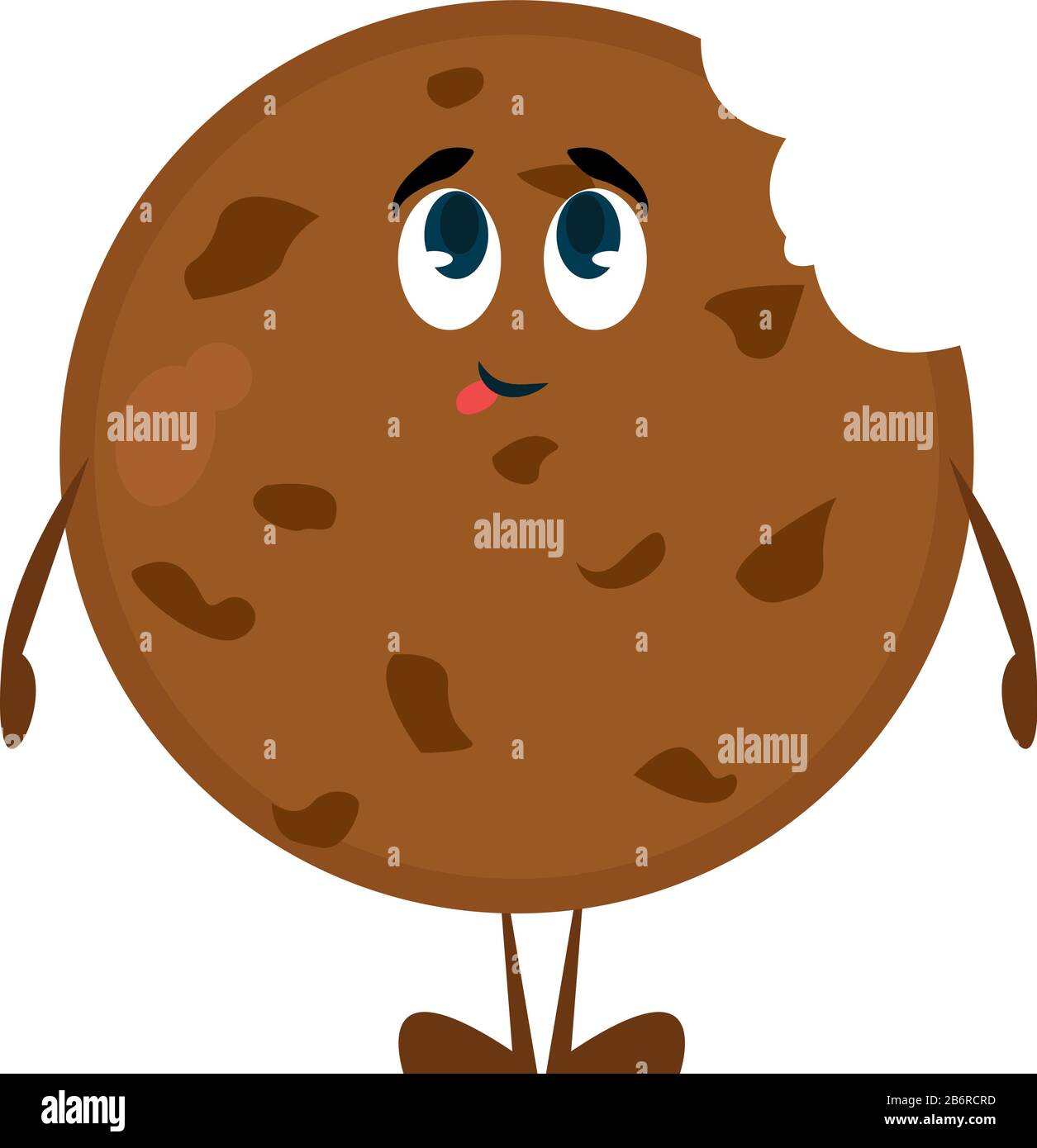 Sweet biscuit, illustration, vector on white background Stock Vector ...