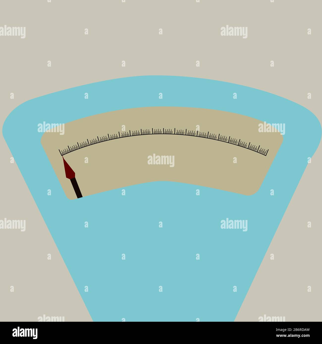 Blue old scale, illustration, vector on white background Stock Vector ...