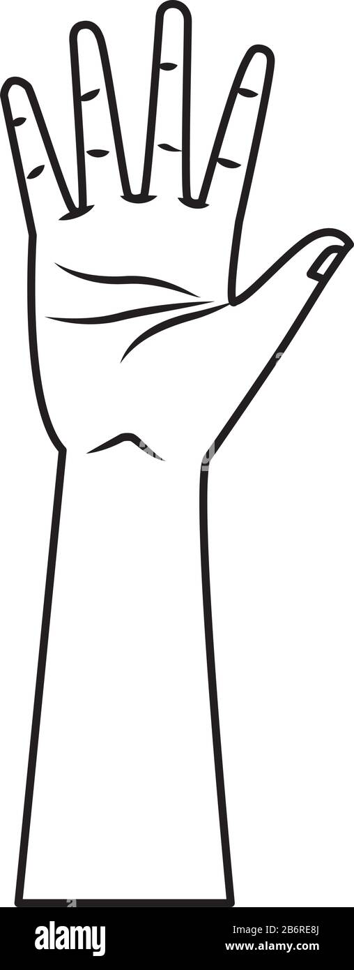 activist hand human up protesting Stock Vector Image & Art - Alamy