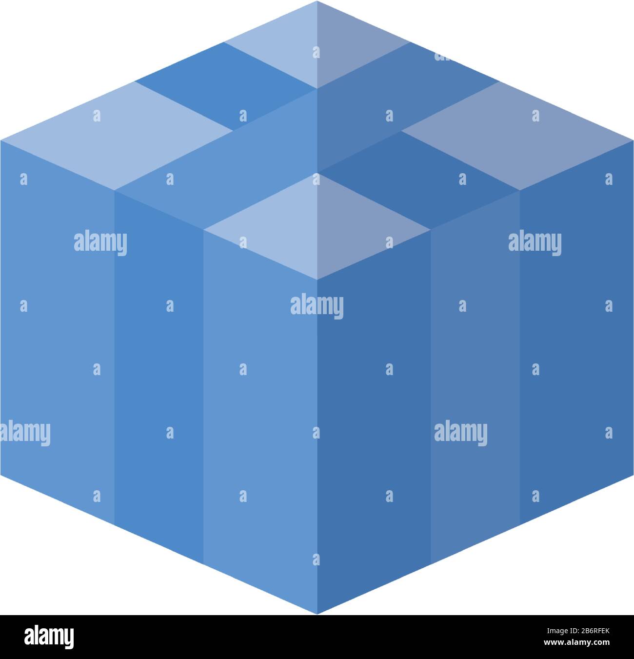 package box icon over white background, flat style, vector illustration ...