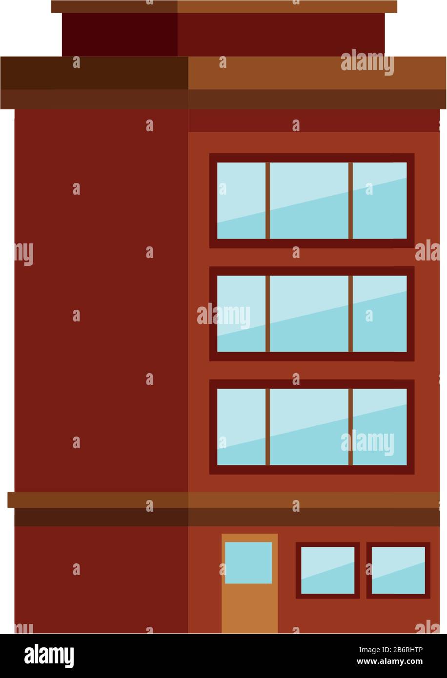 building with windows isolated icon Stock Vector Image & Art - Alamy