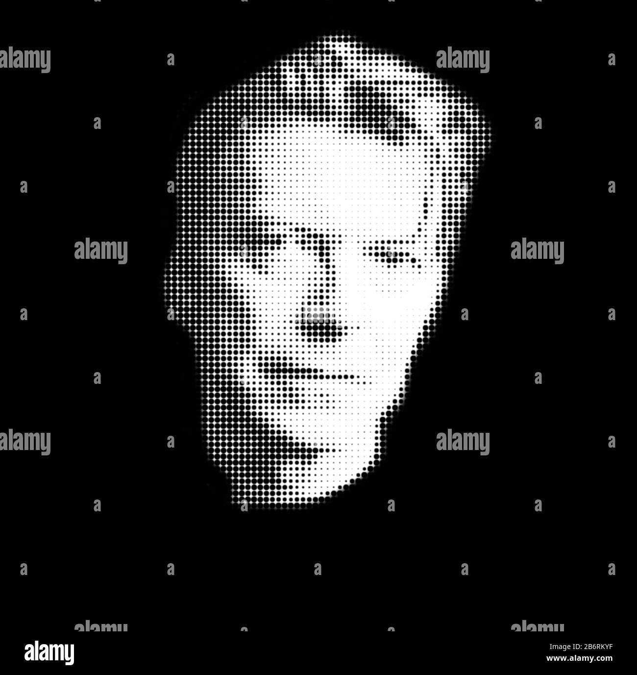 Pattern Illustration of David Bowie Stock Photo - Alamy