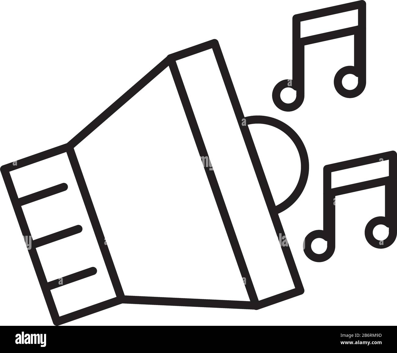 speaker audio symbol with music notes Stock Vector Image & Art - Alamy