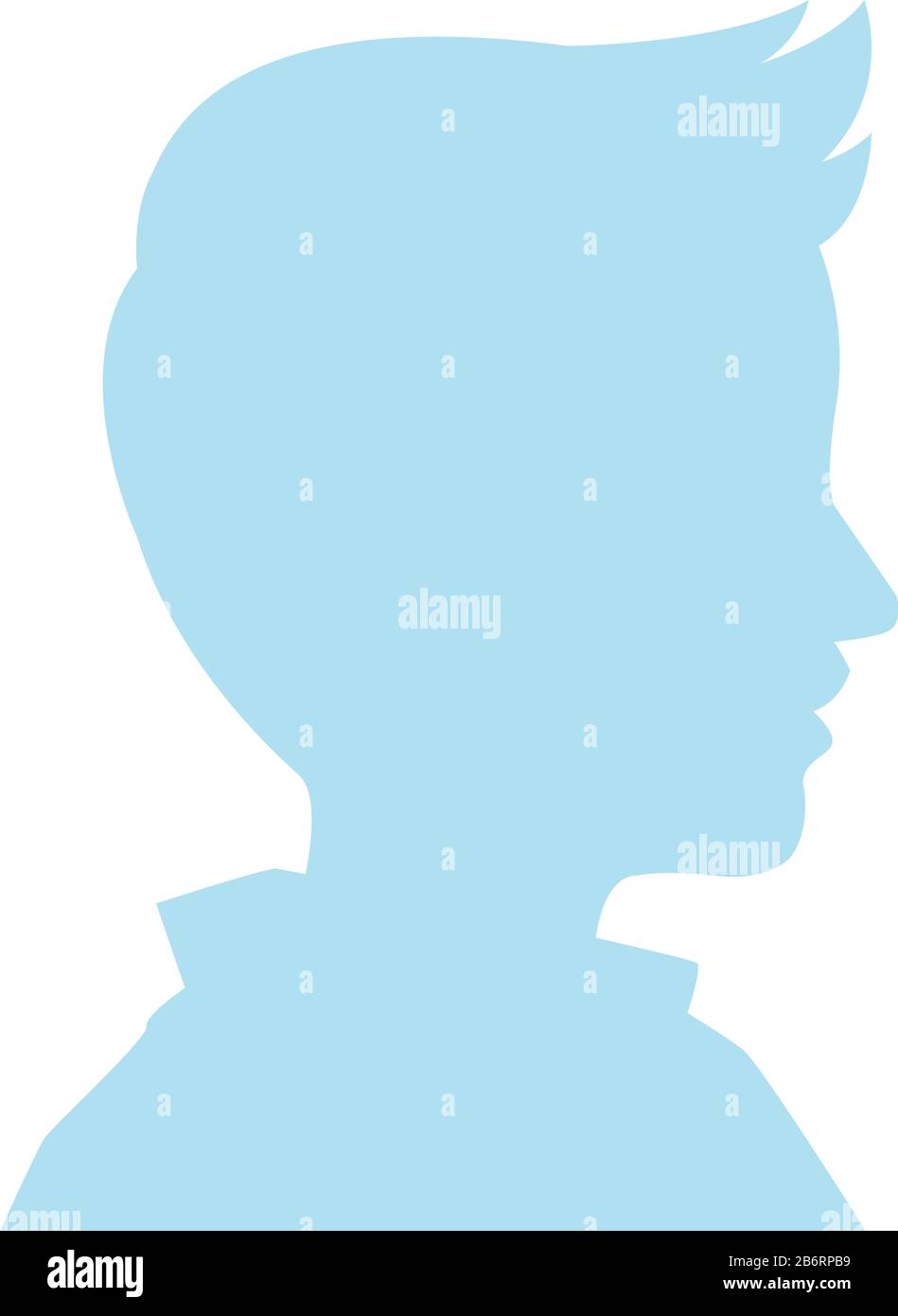 happy little boy profile avatar character Stock Vector Image & Art - Alamy