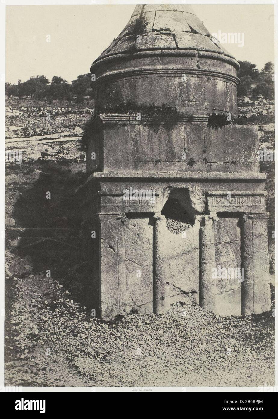 book plate from Auguste Salzmann, Jérusalem. Époques Judaïque, romaine ...