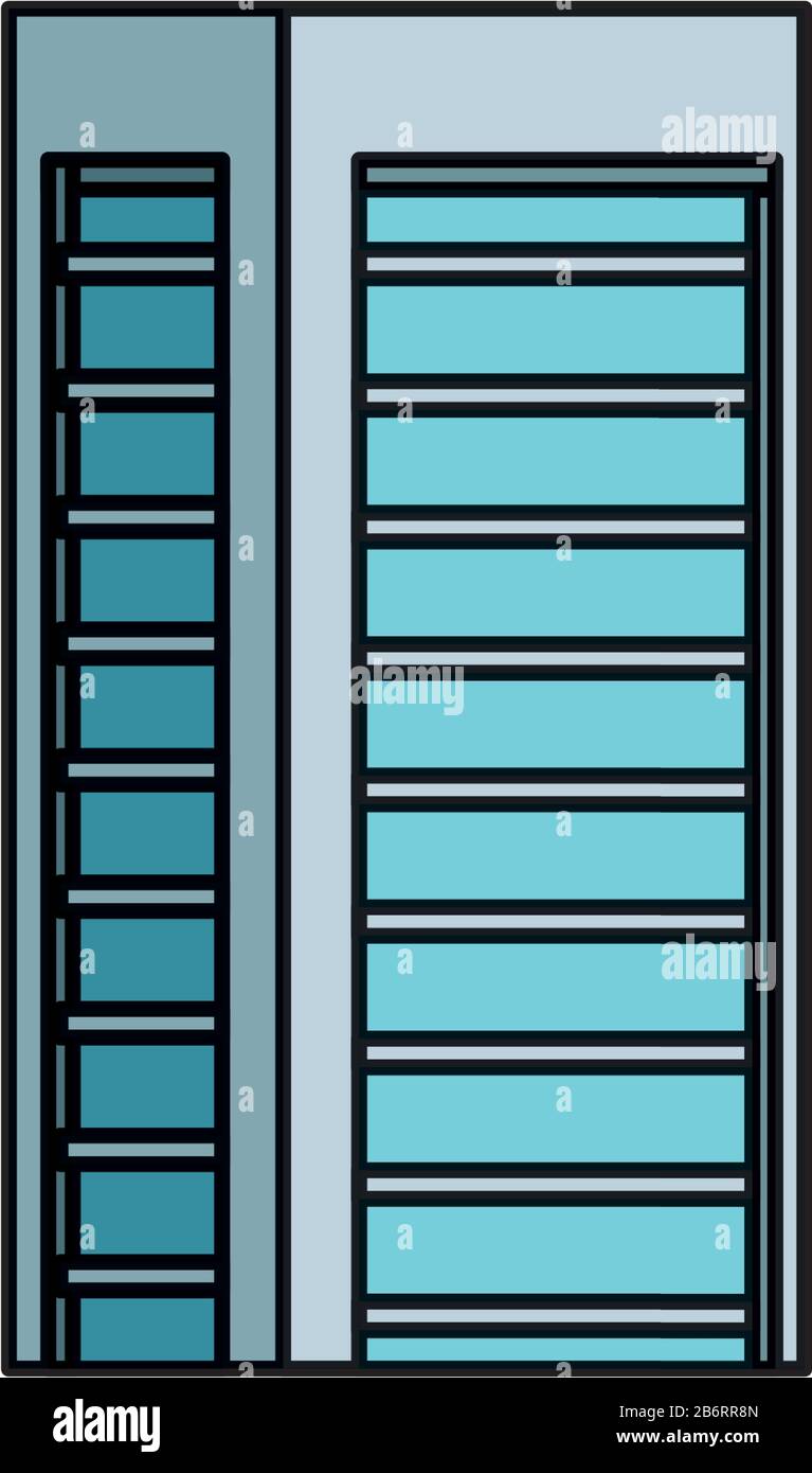 building with windows isolated icon Stock Vector Image & Art - Alamy