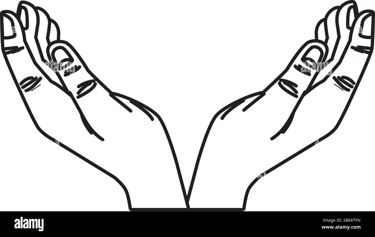 hands human lifting isolated icon Stock Vector Image & Art - Alamy