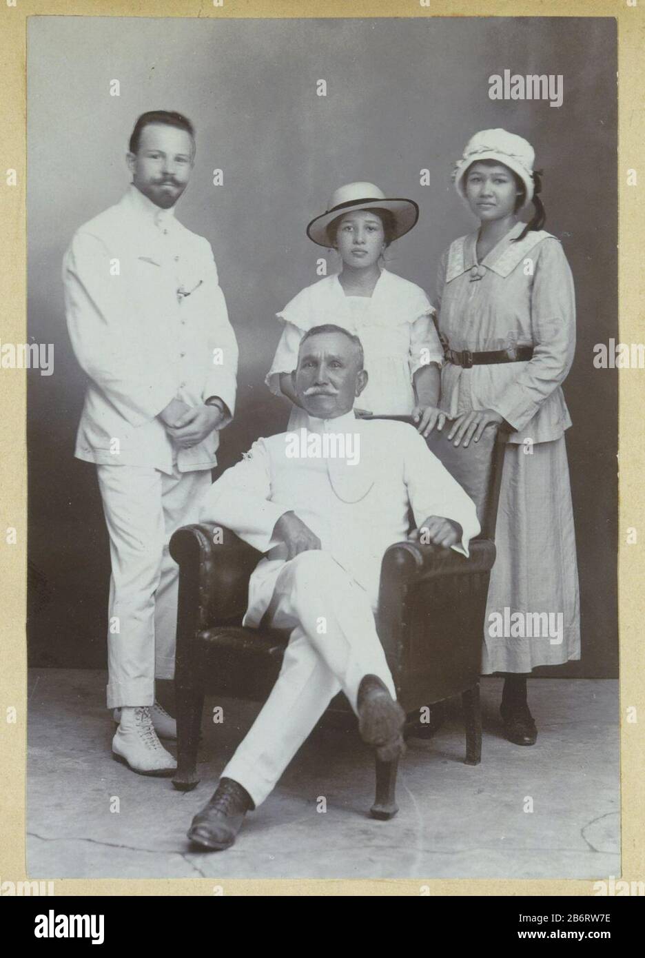 Part of Family Album with pictures of a Dutch-Indian family of a sugar ...