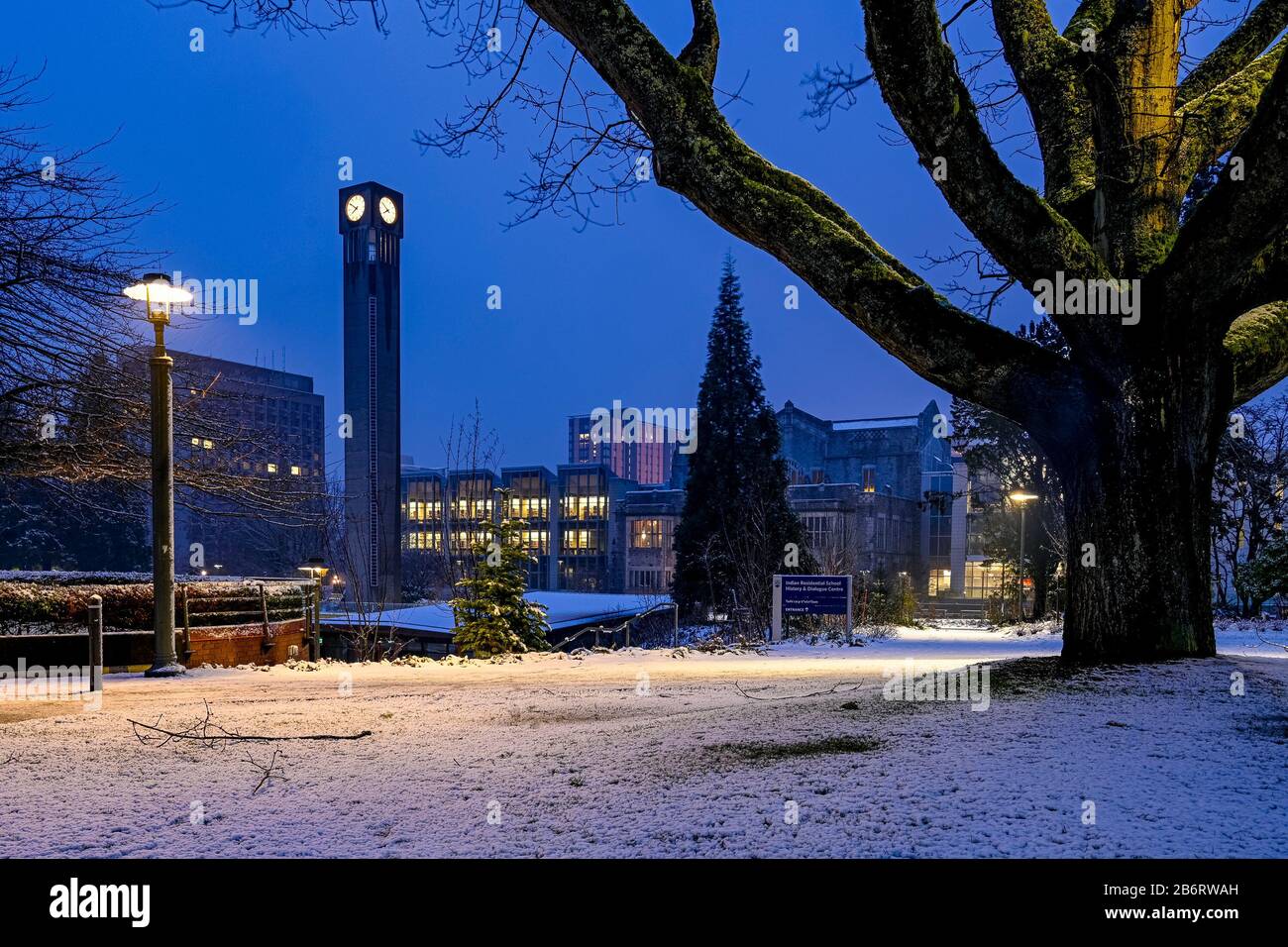 Clock tower, UBC University campus, Vancouver, British Columbia, Canada ...