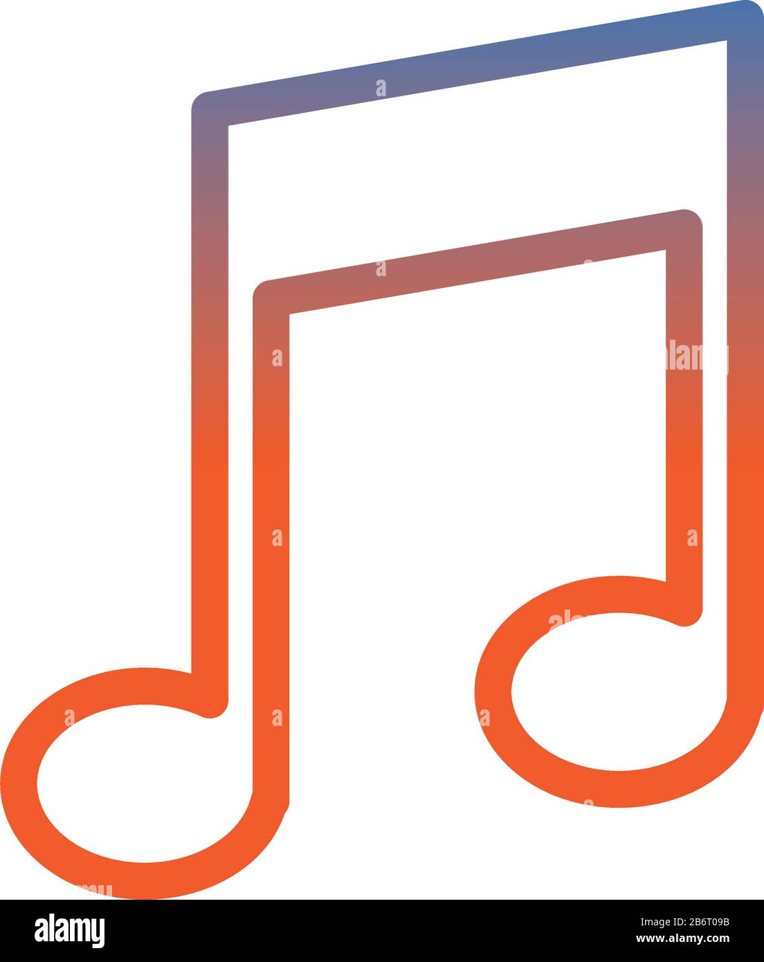 music note sound isolated icon Stock Vector Image & Art - Alamy