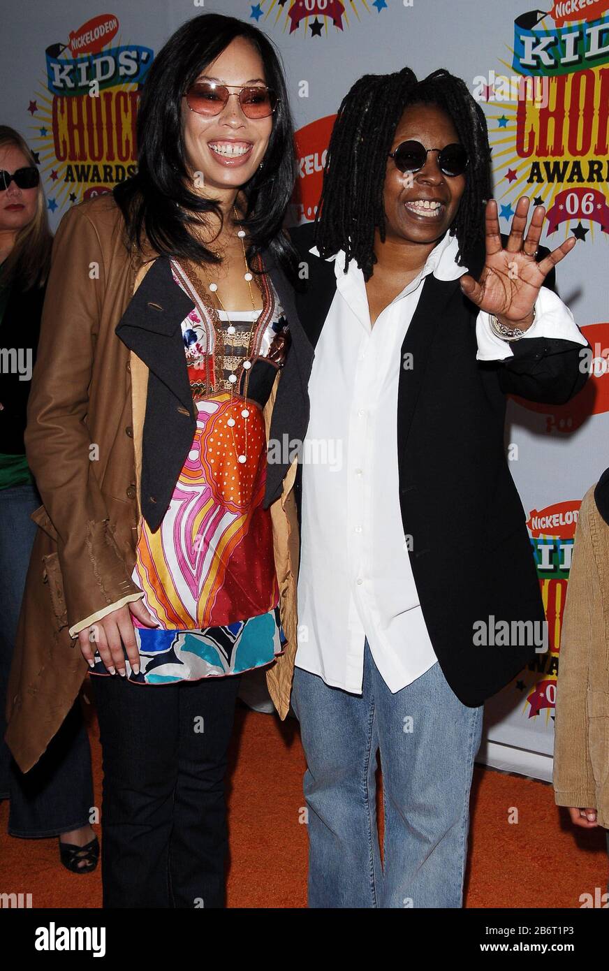 Red carpet retro whoopi goldberg and daughter alex hi-res stock ...