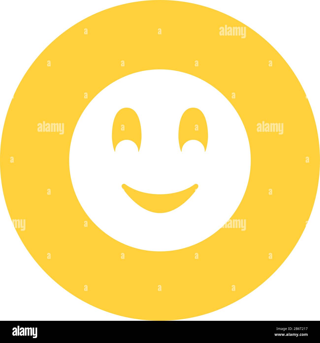 Smiling chat emoticon isolated icon Stock Vector Image & Art - Alamy
