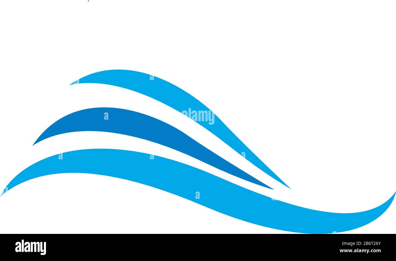 Water wave graphic design template vector isolated Stock Vector Image ...