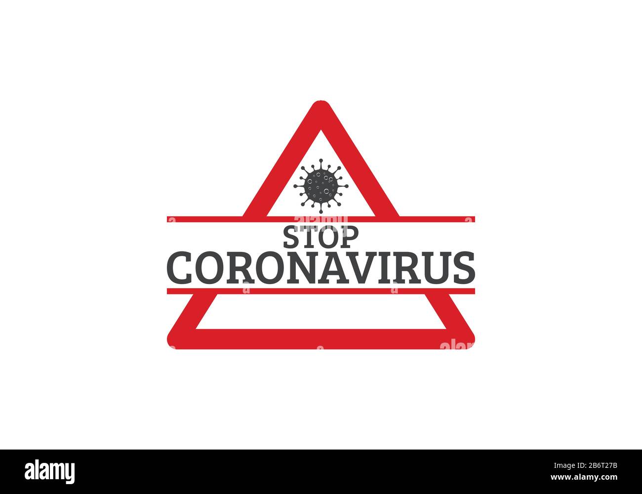 Coronavirus (Covid-19). Symbol of the fight against coronovirus. Stop ...