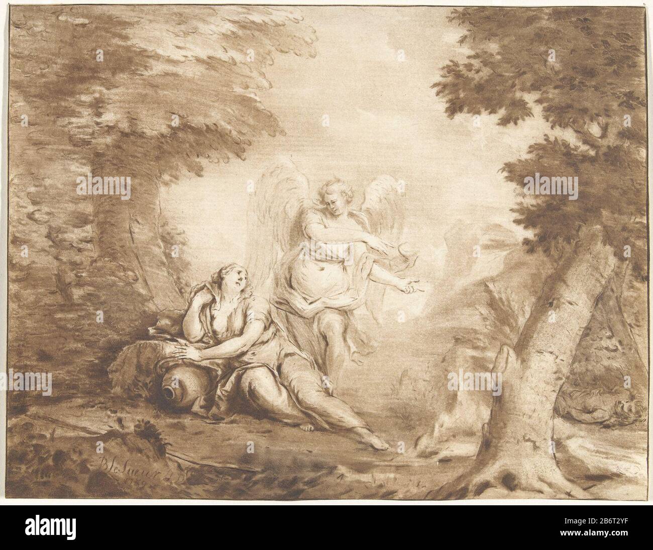 The angel appears to hagar and ishmael hi-res stock photography and ...