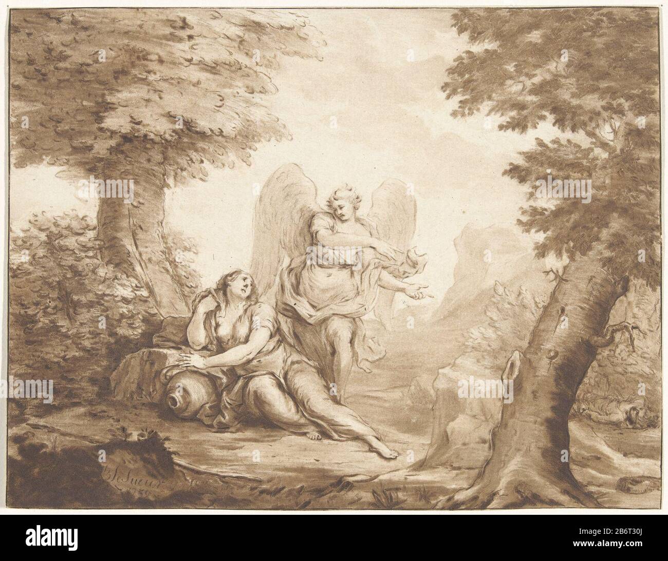 The angel appears to hagar and ishmael hi-res stock photography and ...