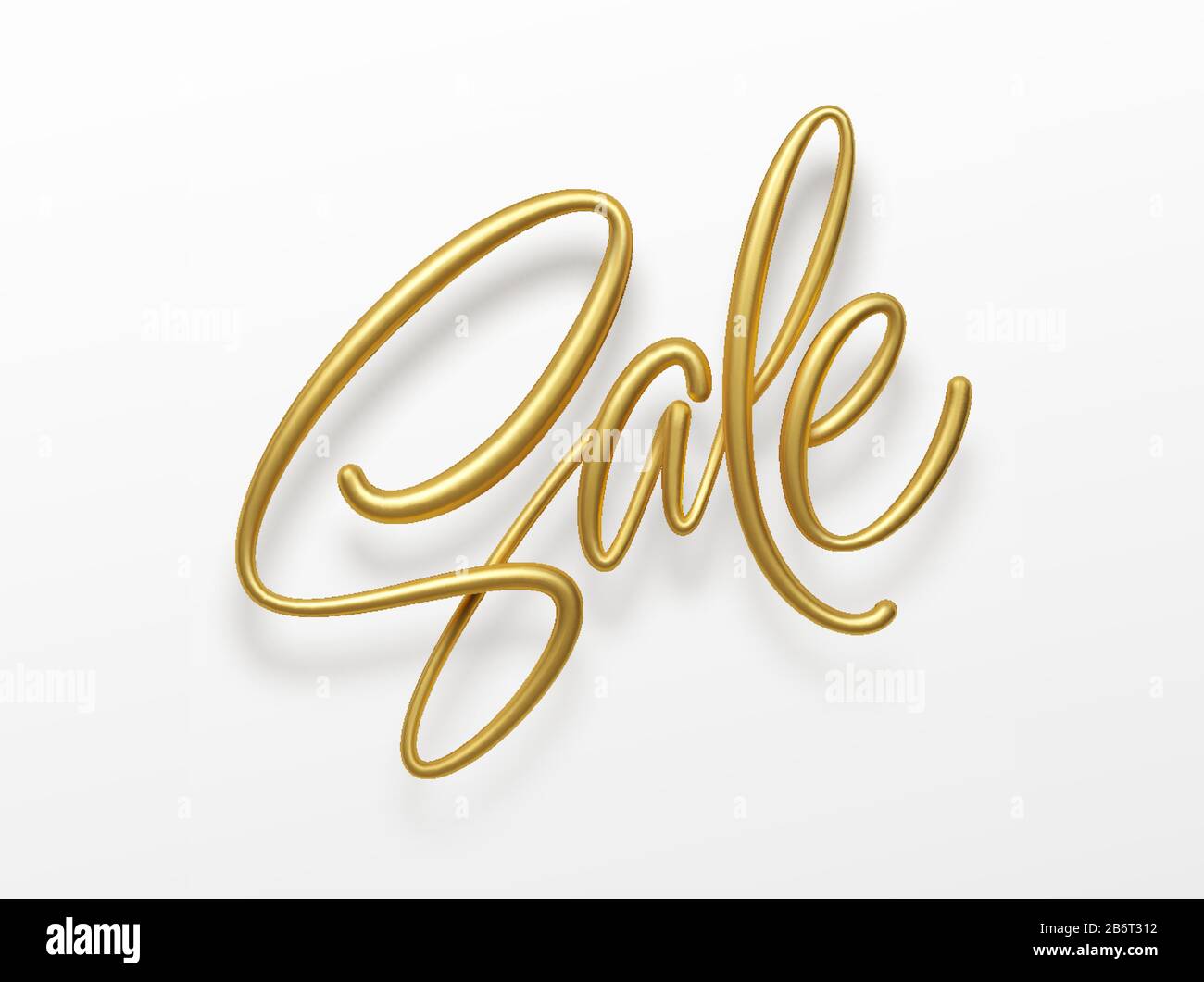 Discount shopping realistic golden Stock Vector Images - Alamy