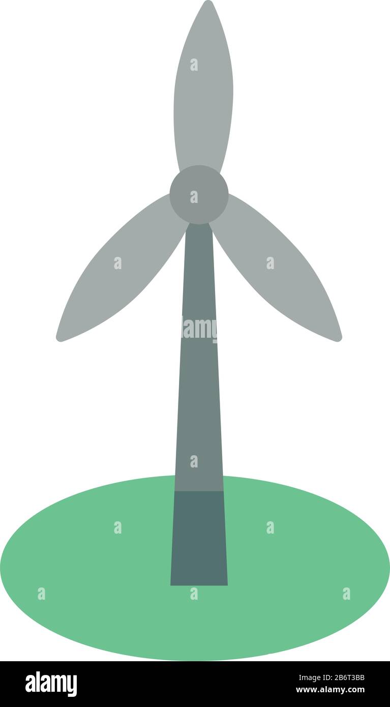 windmill energy environmental isolated icon Stock Vector Image & Art ...