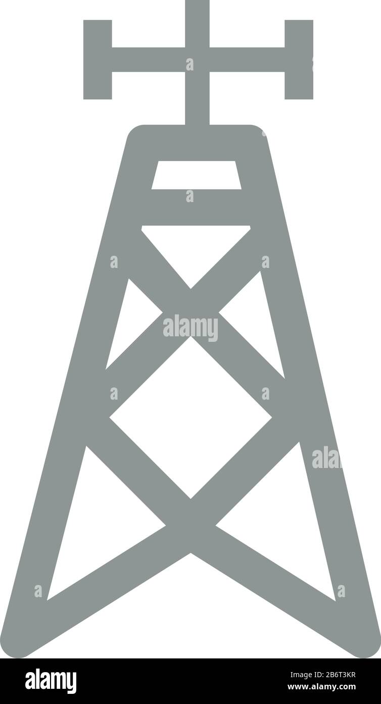 tower refinery plant isolated icon Stock Vector Image & Art - Alamy