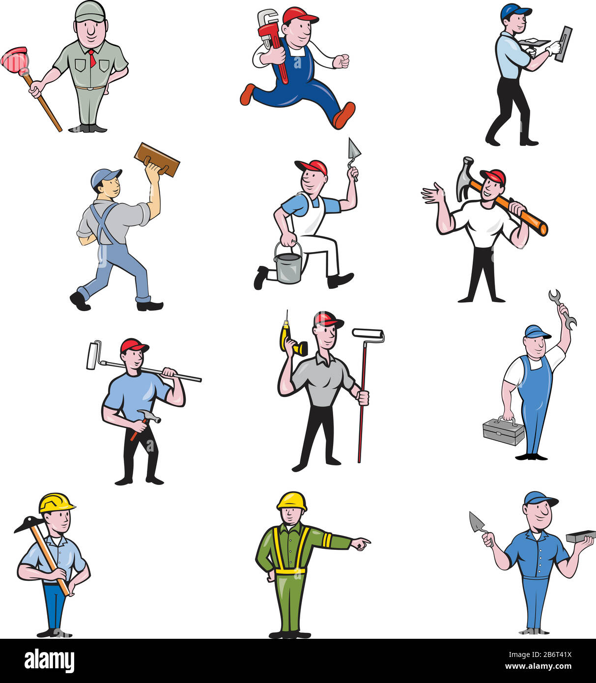 Carpenter mason Stock Vector Images - Alamy