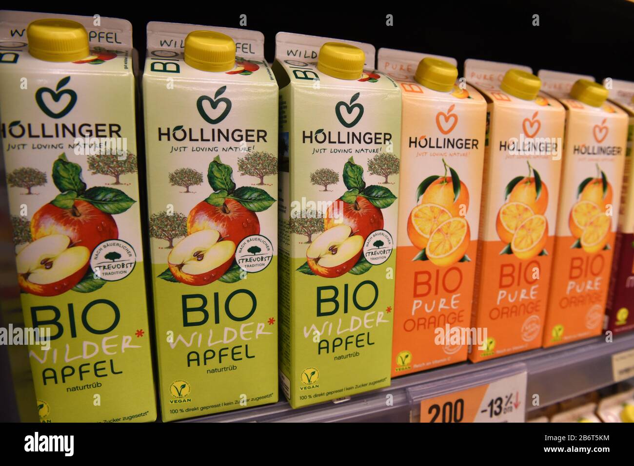 Ecological products seen on display at a shop Stock Photo - Alamy