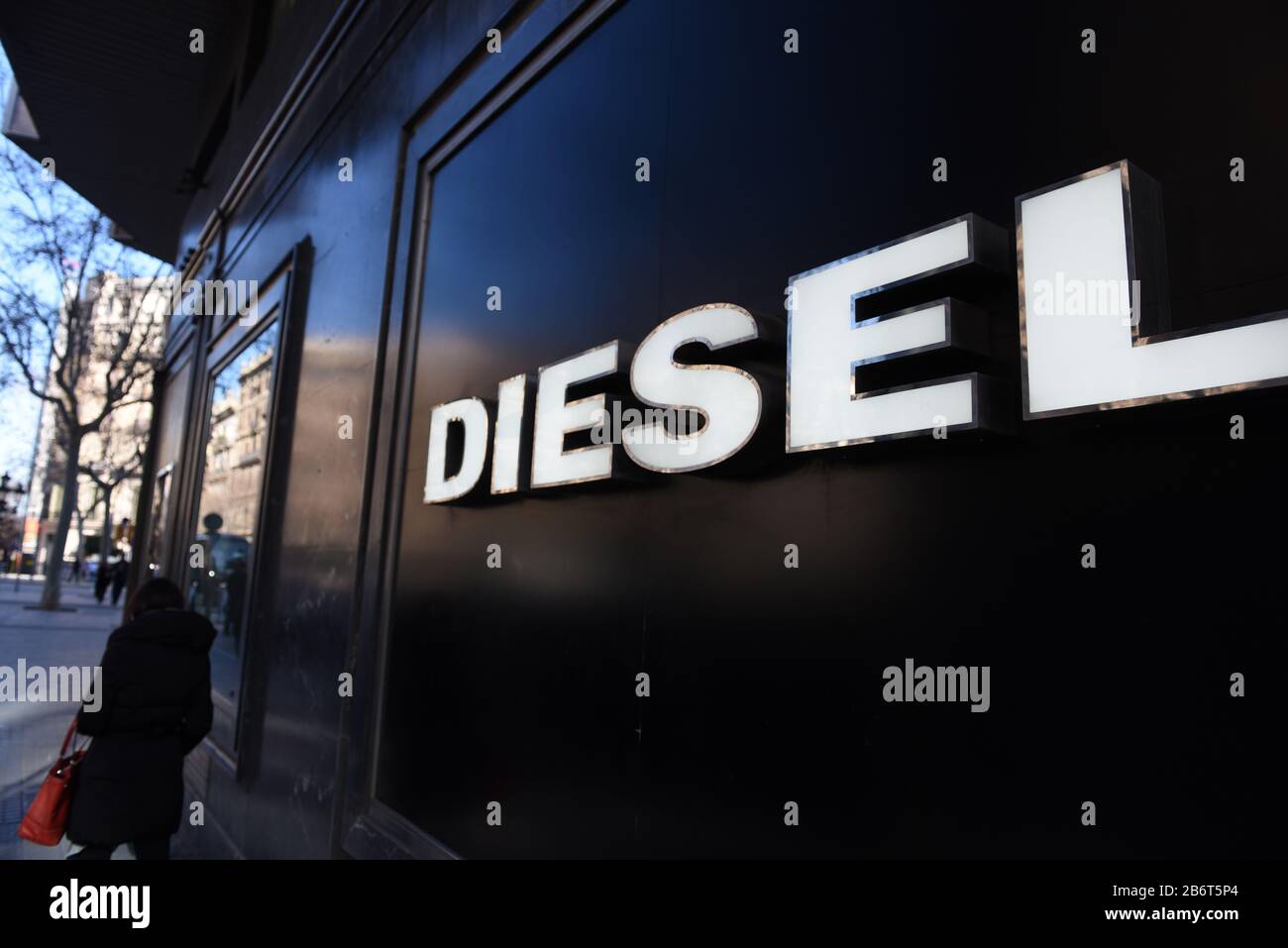 Diesel logo seen at a store Stock Photo - Alamy