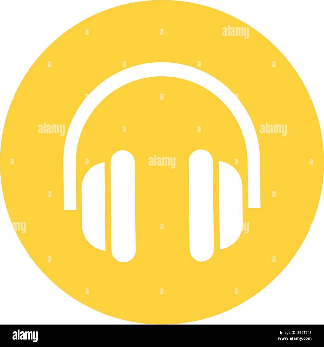 earphones audio device isolated icon Stock Vector Image & Art - Alamy