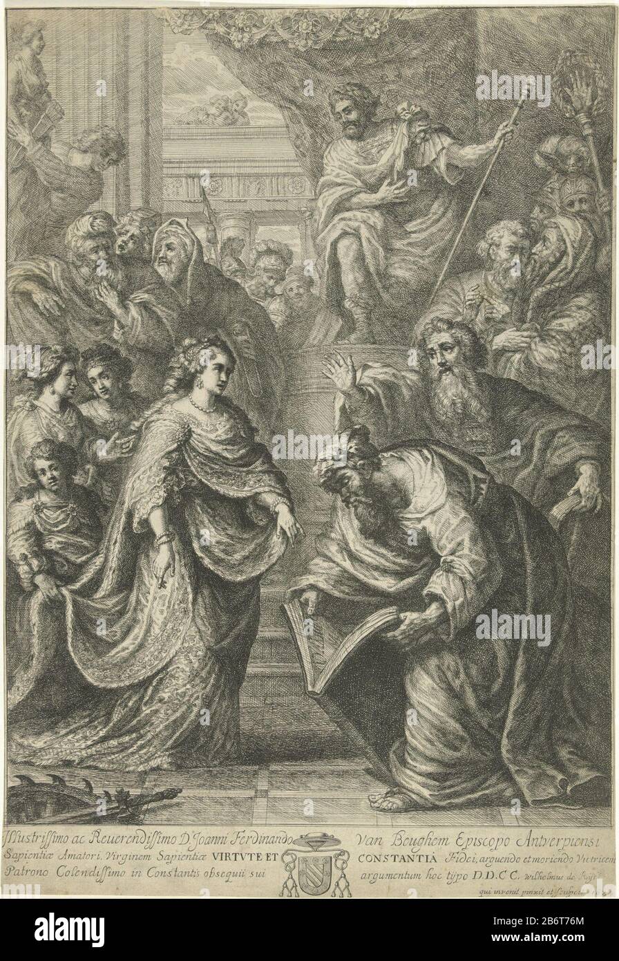 Heilige Catharina voor de rechters Saint Catherine of Alexandria is the ...