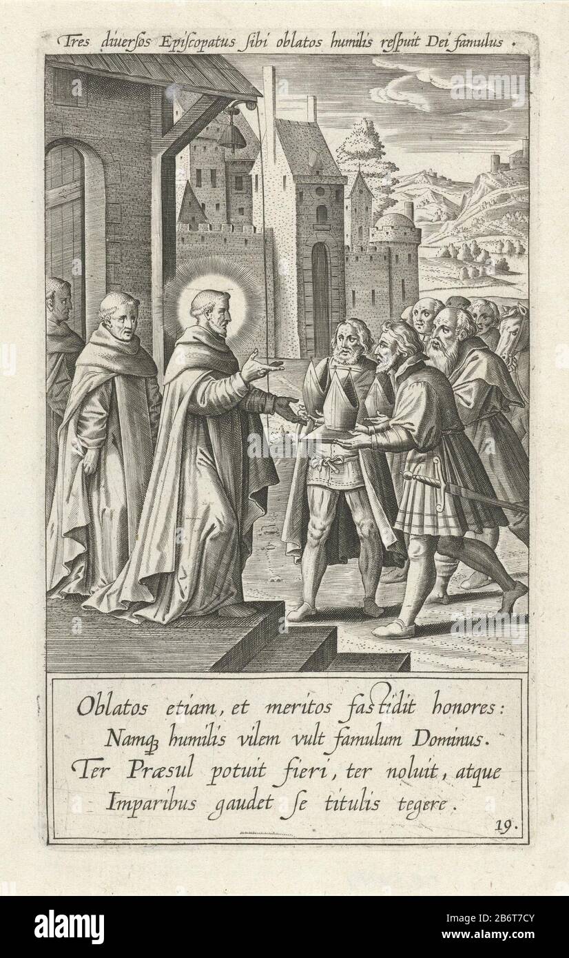 Heilige Dominicus weigert de bisschopszetel van Conserano Leven en ...